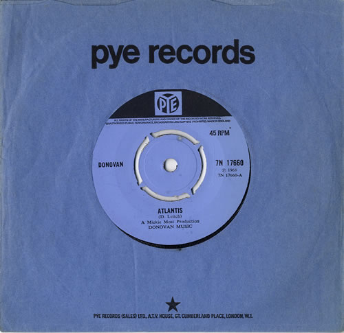 Donovan Atlantis - 4 Prong UK 7" vinyl single (7 inch record / 45) (554761)