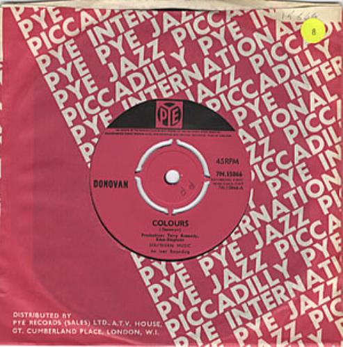 Donovan Colours - 4pr UK 7" vinyl single (7 inch record / 45) (317341)