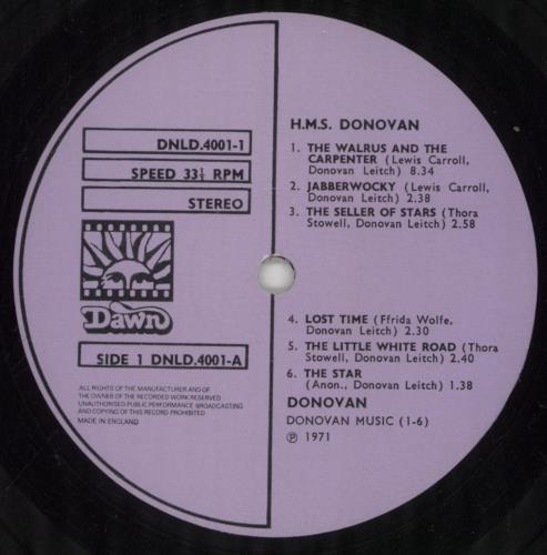 Donovan HMS Donovan - 2nd UK 2-LP vinyl record set (Double LP Album ...