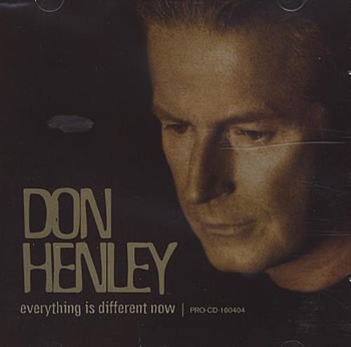 Don Henley Everything Is Different Now US Promo CD single (CD5 / 5 ...
