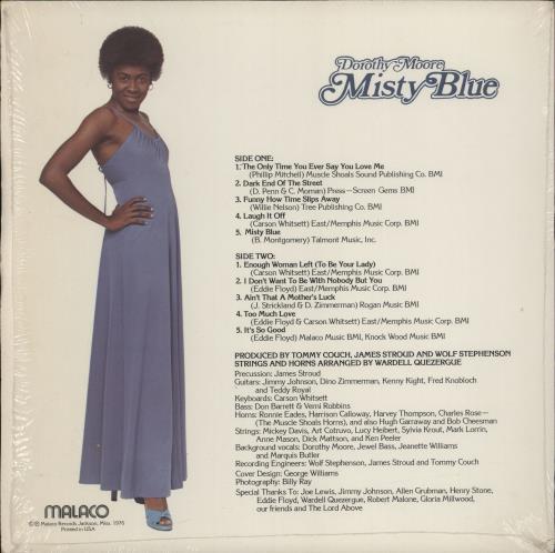 Dorothy Moore Misty Blue US vinyl LP album (LP record) (773424)
