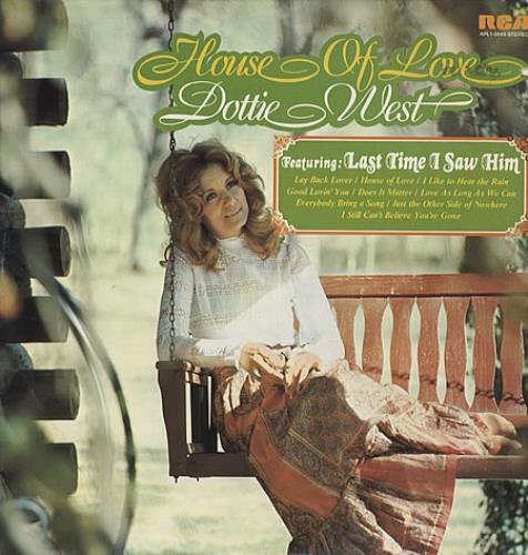 Dottie West House Of Love US vinyl LP album (LP record) (328719)