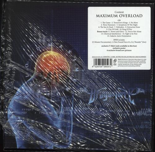 Dragonforce Maximum Overload UK CD Album Box Set (696073)
