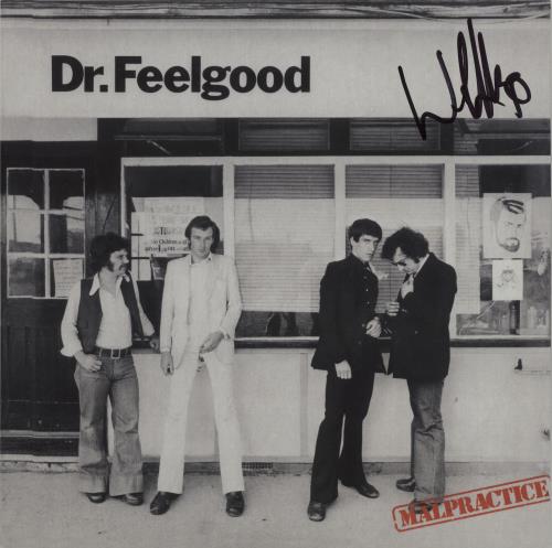 Dr Feelgood Malpractice - Autographed UK vinyl LP album (LP record) (660237)