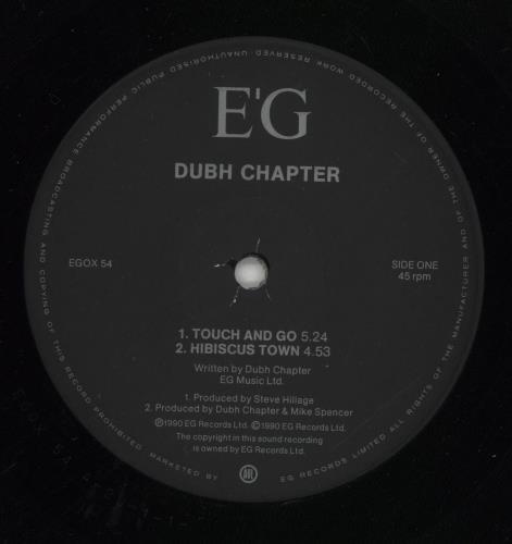Dubh Chapter Touch & Go UK 12" vinyl single (12 inch record / Maxi-single) (865344)