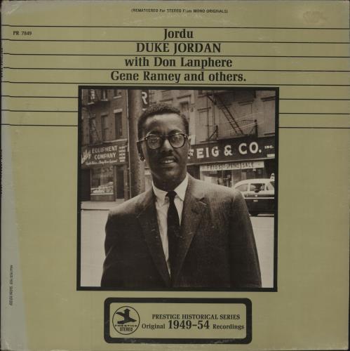 Duke Jordan Jordu US vinyl LP album (LP record) (678489)