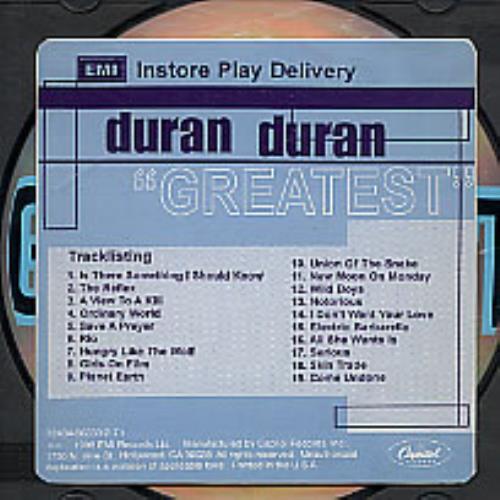 Duran Duran Greatest US Promo CD album (CDLP) (273361)