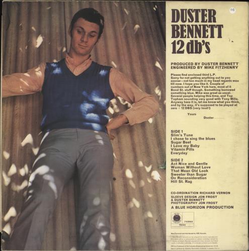 Duster Bennett 12db's UK vinyl LP album (LP record) (492117)