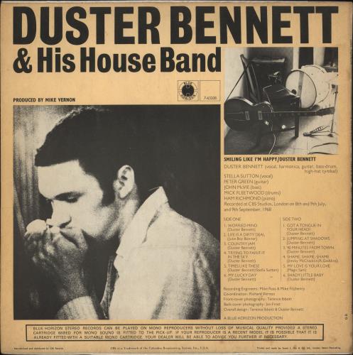 Duster Bennett Smiling Like I'm Happy UK vinyl LP album (LP record ...