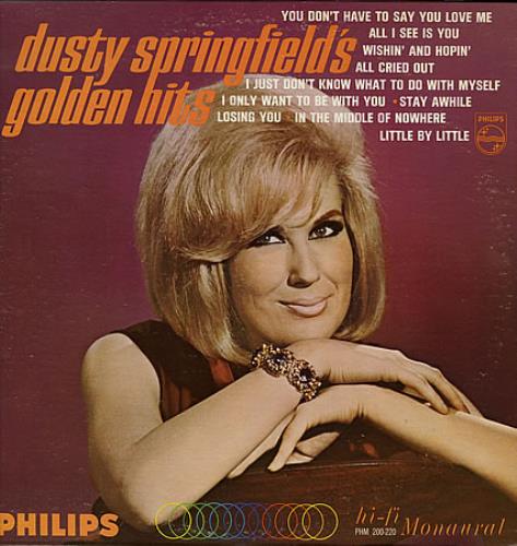 Dusty Springfield Dusty Springfield's Golden Hits US vinyl LP album (LP ...