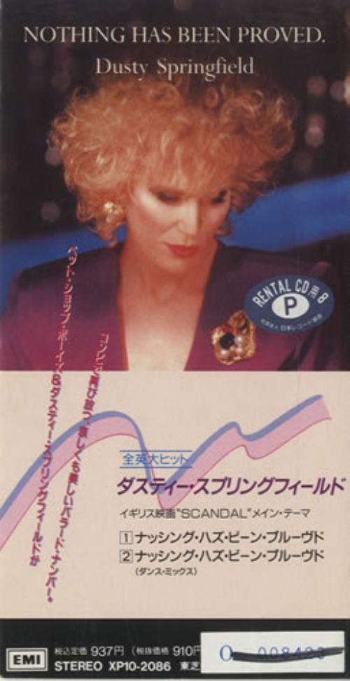 Dusty Springfield Nothing Has Been Proved Japanese 3" CD single (CD3 ...