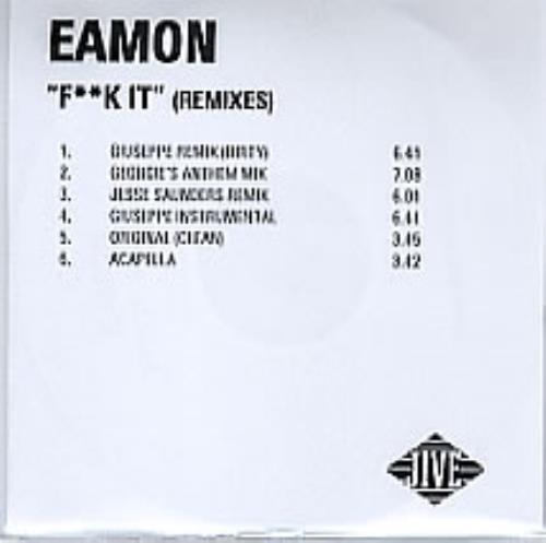 Eamon F**k It (Remixes) UK Promo CD-R acetate (280652)
