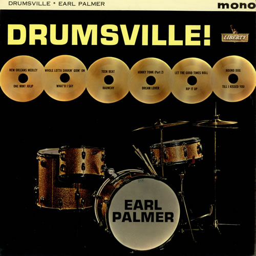 Earl Palmer Drumsville! - Factory Sample UK vinyl LP album (LP record ...