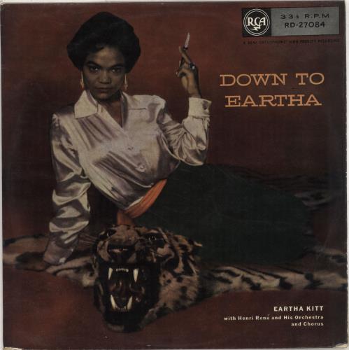 Eartha Kitt Down To Eartha - EX UK vinyl LP album (LP record) (711660)