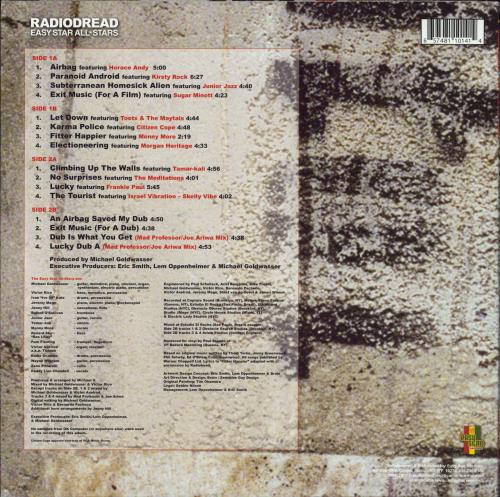 Easy Star All-Stars Radiodread - Green & Blue Vinyl UK 2-LP vinyl ...