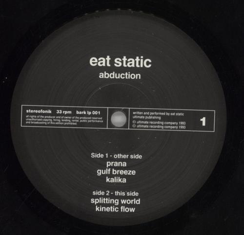 Eat Static Abduction UK 2-LP vinyl record set (Double LP Album) (576895)