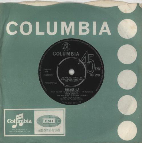 Eddie Calvert Shangri-La UK 7" vinyl single (7 inch record / 45) (864979)