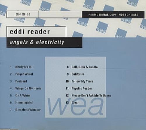 Eddi Reader Angels & Electricity UK Promo CD album (CDLP) (114218)