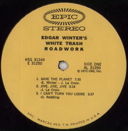 Edgar Winter Roadwork US 2-LP vinyl record set (Double LP Album) (849438)