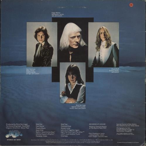 Edgar Winter The Edgar Winter Group With Rick Derringer UK vinyl LP album (LP record) (734081)