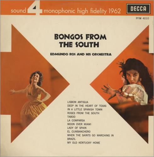 Edmundo Ros Bongos From The South UK vinyl LP album (LP record) (386187)