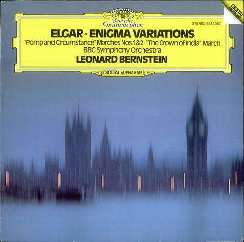 Edward Elgar Enigma Variations/Pomp and Circumstance/The Crown of India German vinyl LP album ...