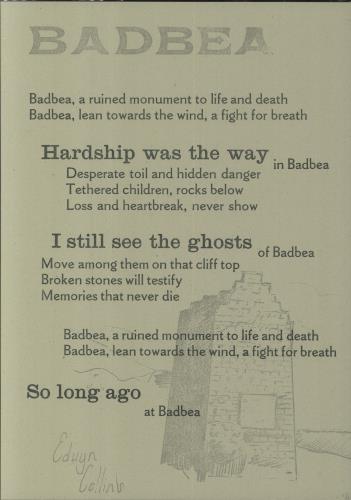 Edwyn Collins Badbea UK vinyl LP album (LP record) (825798)