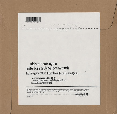Edwyn Collins Home Again - Sealed UK 7" vinyl single (7 inch record ...