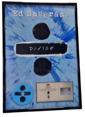Ed Sheeran Divide UK award disc (809616)