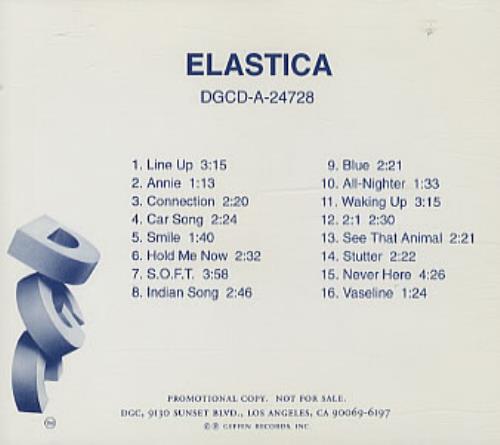 Elastica Elastica - Advance Cd US Promo CD album (CDLP) (66123)
