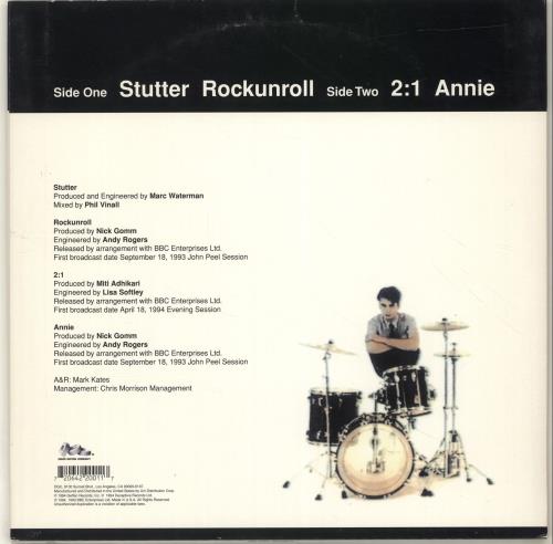 Elastica Stutter - Gold Vinyl US 10" vinyl single (10 inch record) (43481)