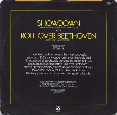 Electric Light Orchestra Showdown UK 12" vinyl single (12 inch record ...