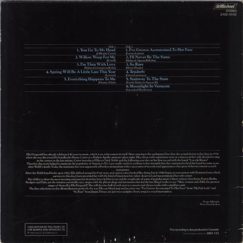 Ella Fitzgerald Tenderly UK vinyl LP album (LP record) (689379)