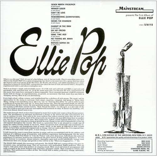 Ellie Pop Ellie Pop US vinyl LP album (LP record) (415255)