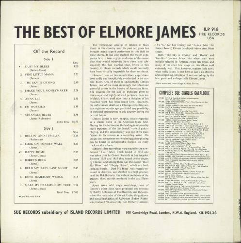 Elmore James The Best Of Elmore James UK vinyl LP album (LP record ...