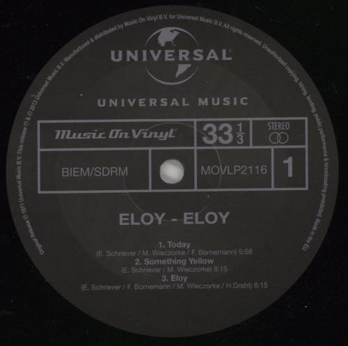 Eloy Eloy UK vinyl LP album (LP record) (865949)