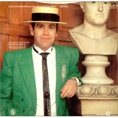 Elton John Cold As Christmas - matt sleeve UK 7" vinyl single (7 inch ...