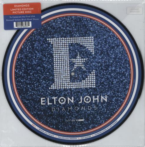 Elton John Diamonds US picture disc LP (vinyl picture disc album) (803926)