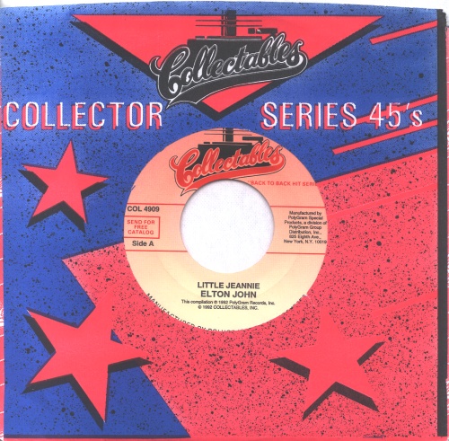 Elton John Little Jeannie - Red Vinyl US 7" vinyl single (7 inch record ...