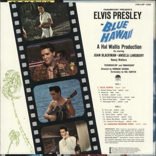 Elvis Presley Blue Hawaii US vinyl LP album (LP record) (716422)