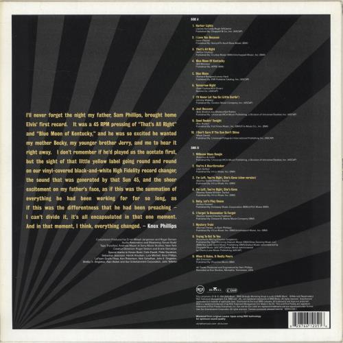 Elvis Presley Elvis At Sun UK vinyl LP album (LP record) (301549)