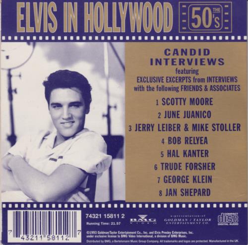 Elvis Presley Elvis In Hollywood - Candid Interviews UK CD album (CDLP ...
