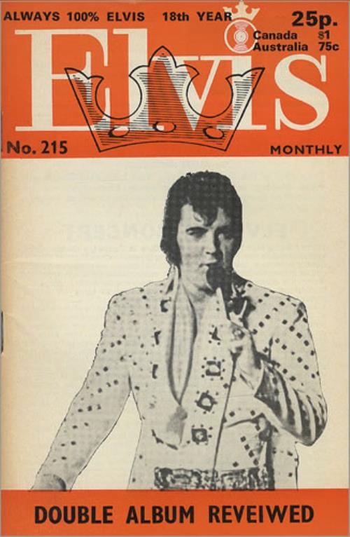 Elvis Presley Elvis Monthly - 18th Year UK magazine (418069) 204-215