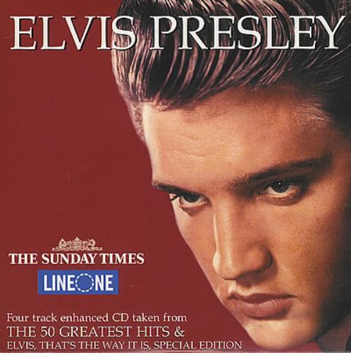 Elvis Presley Elvis Presley - Sunday Times issue UK Promo CD single ...