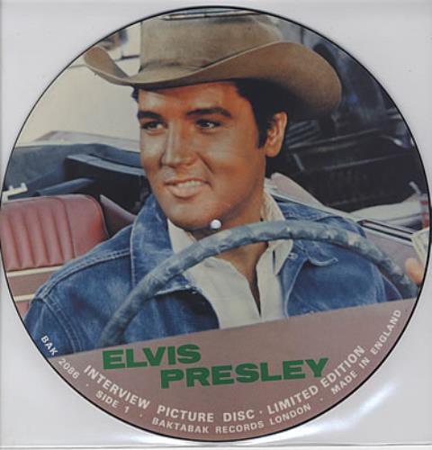 Elvis Presley Interview Picture Disc UK picture disc LP (vinyl picture ...