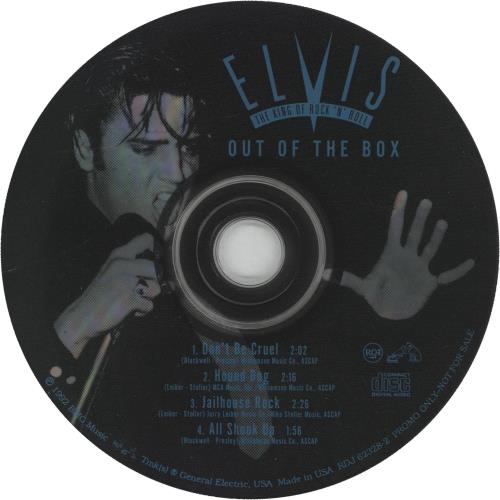 Elvis Presley Out Of The Box US Promo CD single (CD5 / 5") (96422)