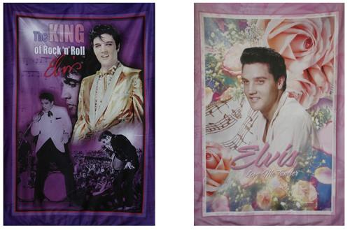 Elvis Presley Quantity Of 3 Large Fleece Throws US memorabilia (467310)
