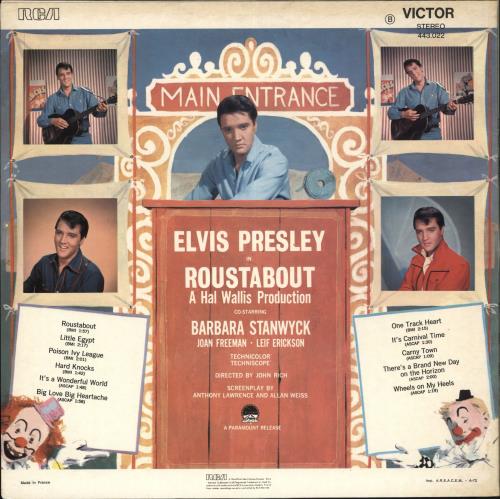 Elvis Presley Roustabout French vinyl LP album (LP record) (714130)