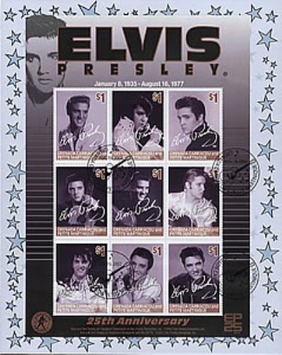 Elvis Presley Set Of Commemorative Stamps Grenadian memorabilia (353903)