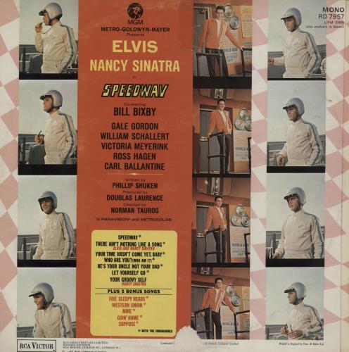 Elvis Presley Speedway - VG/EX UK vinyl LP album (LP record) (555595)